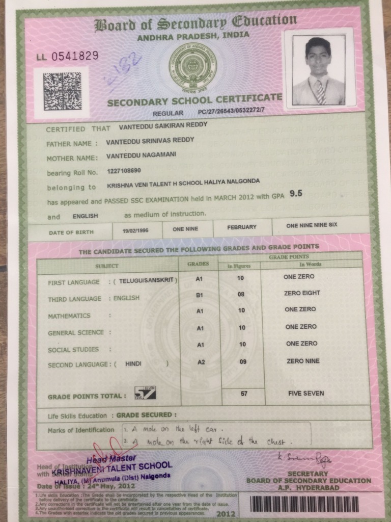 10 TH Certificate | PDF