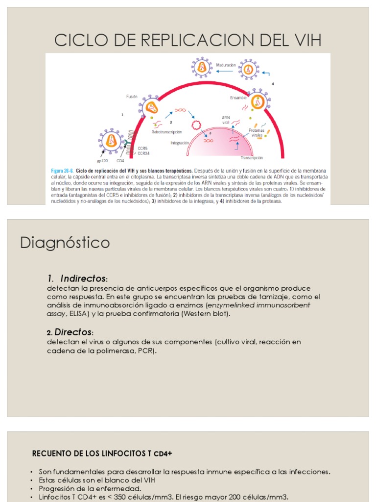 Ciclo de Replicacion Del Vih | PDF