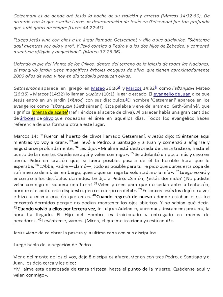 Getsemaní | PDF