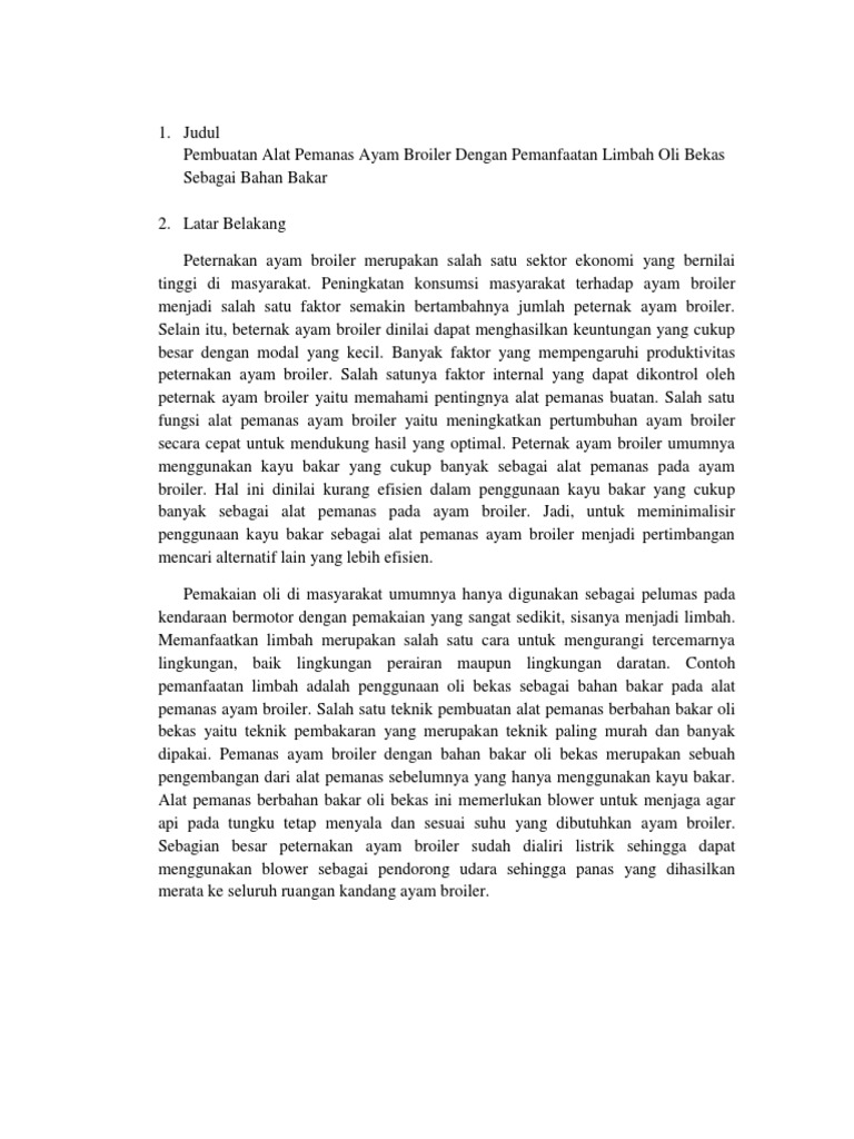 Proposal Tugas Akhir | PDF