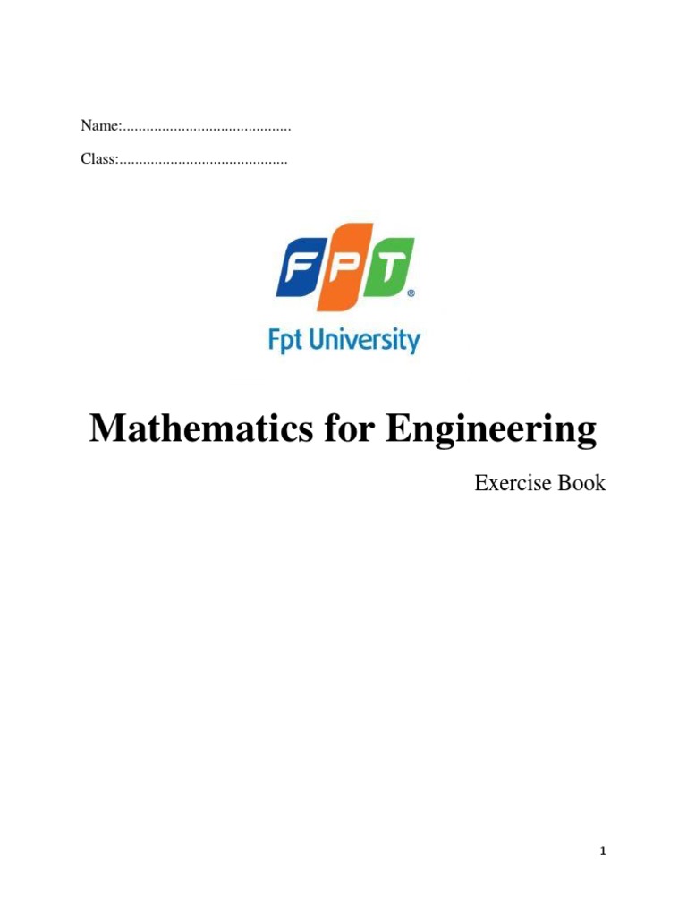 Mathematics for Engineering Exercise Book | PDF