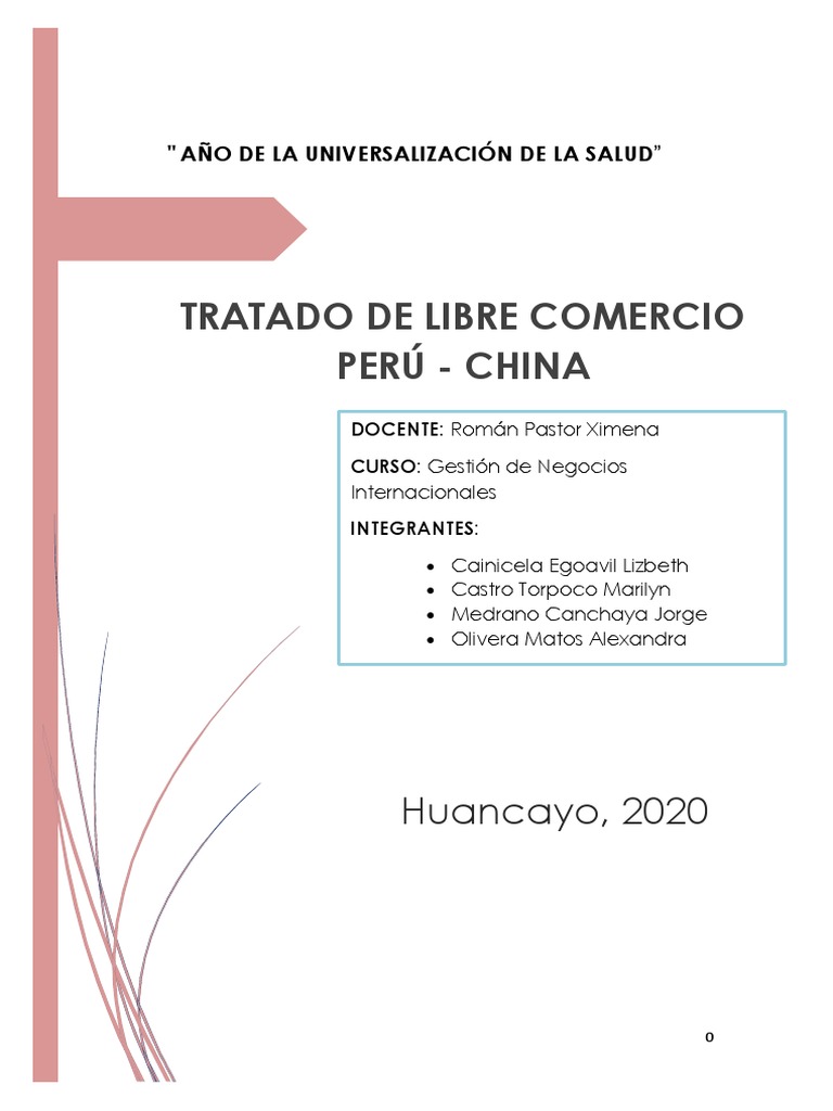 TLC Perú y China | PDF