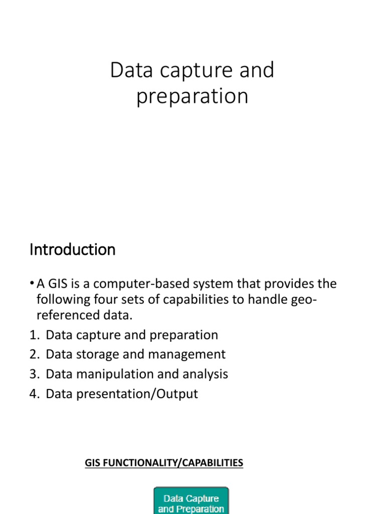 Data Capture and Preparation | PDF