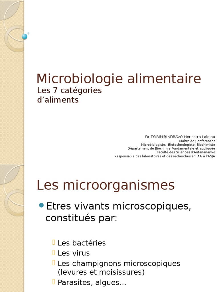 Microbiologie Alimentaire | PDF