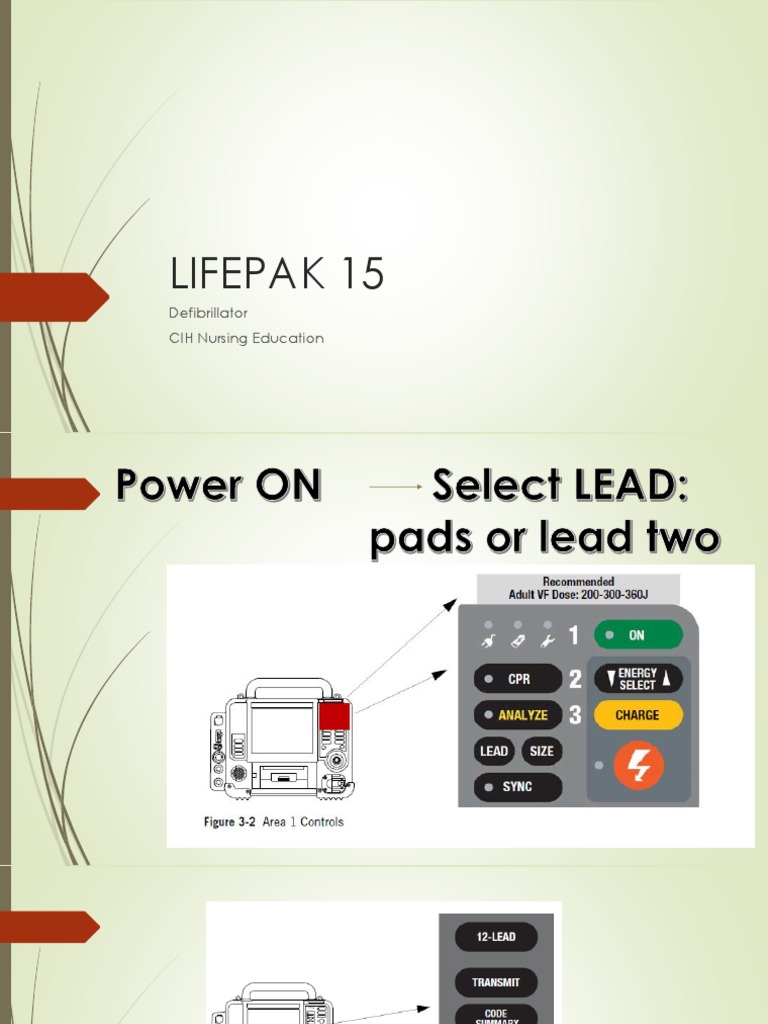 LIFEPAK 15 Defibrillator AED Guide | PDF | Wellness
