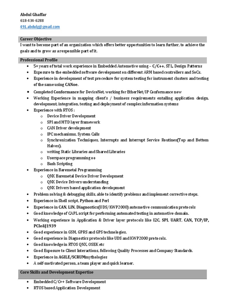 Abdul Ghaffar - Resume-New | PDF | Computers