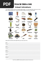 Stranded On A Desert Island Lesson Plan | PDF | Treasure | Nature