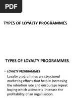 Types of Loyalty Program | PDF | Loyalty Program | Customer