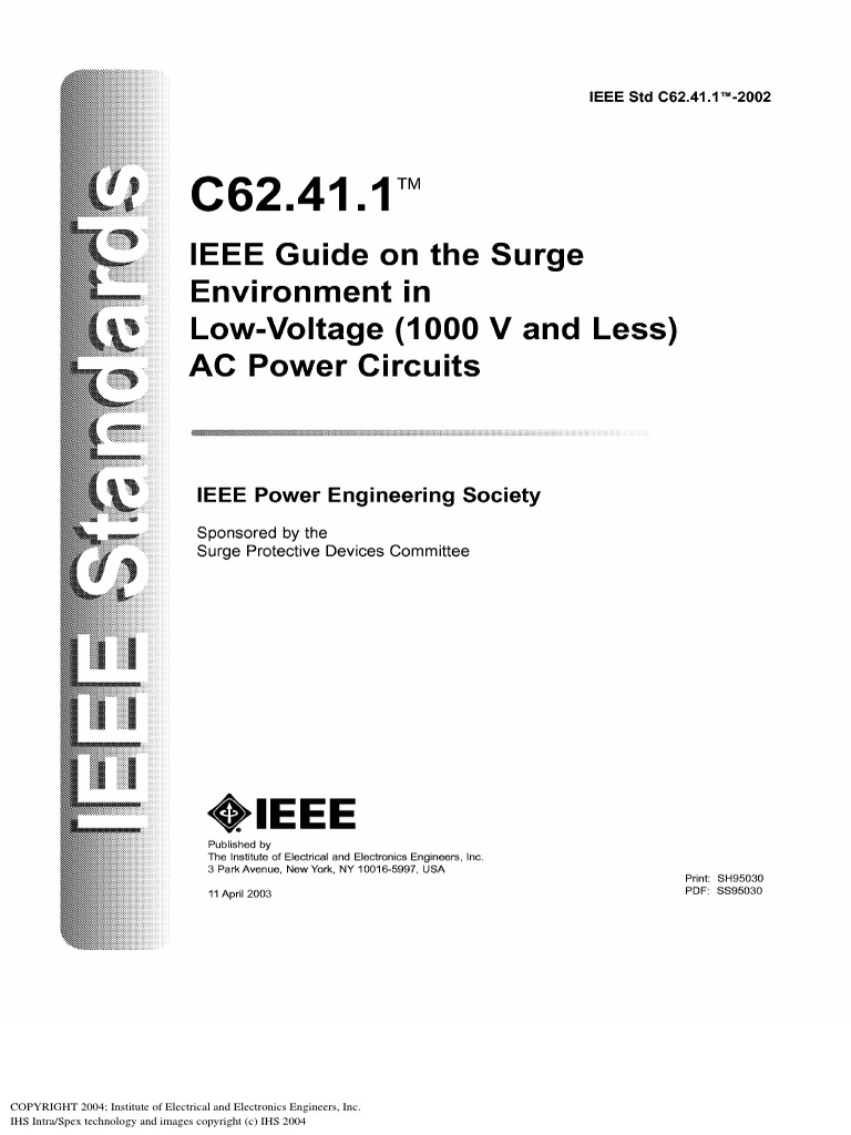 Ieee C62.41.1-02 PDF | PDF