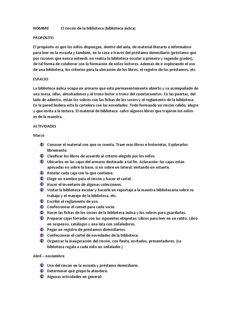 Rincón de lectura en la biblioteca áulica | PDF | Hogar, jardinería y ...