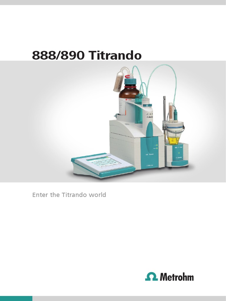 Advanced Titration Systems: 888 & 890 Titrando | PDF