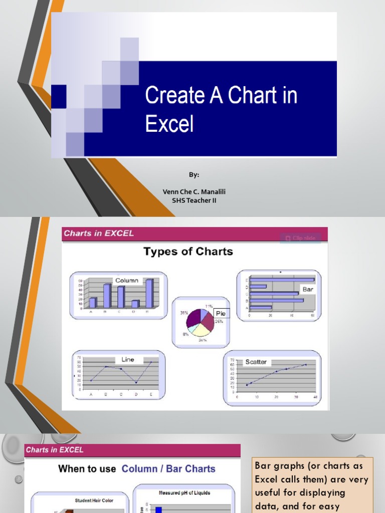 Charts in MS Excel Cot | PDF