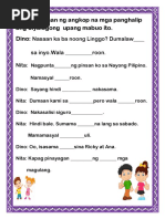 Sanhi at Bunga Worksheet | PDF