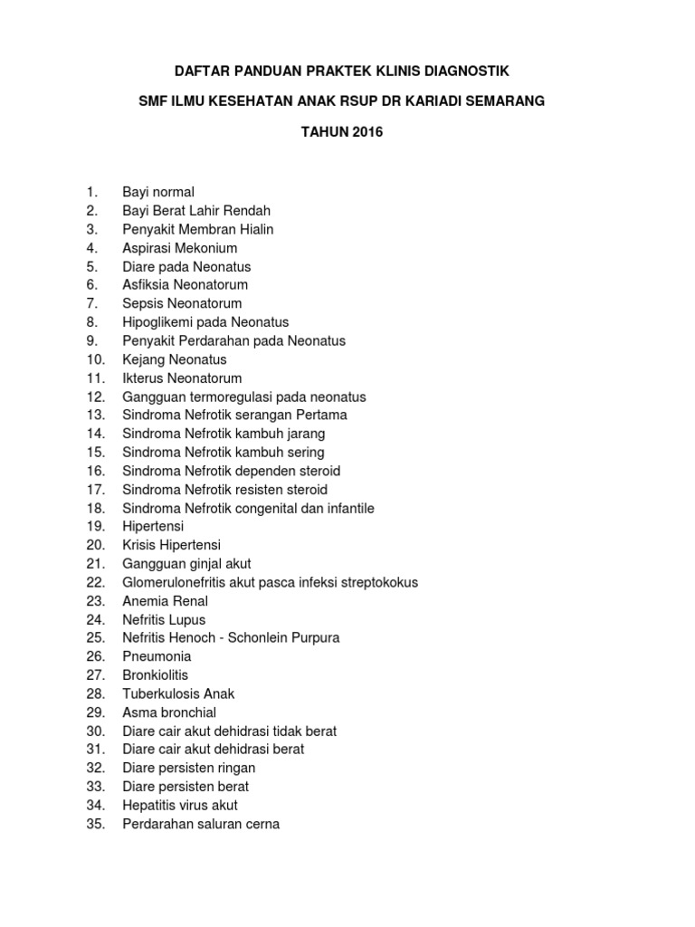 Daftar Isi PPK 2016 | PDF