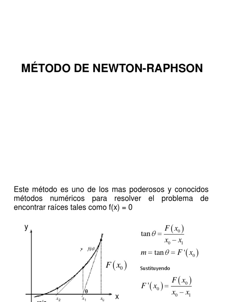 Metodo de Newton-Raphson | PDF