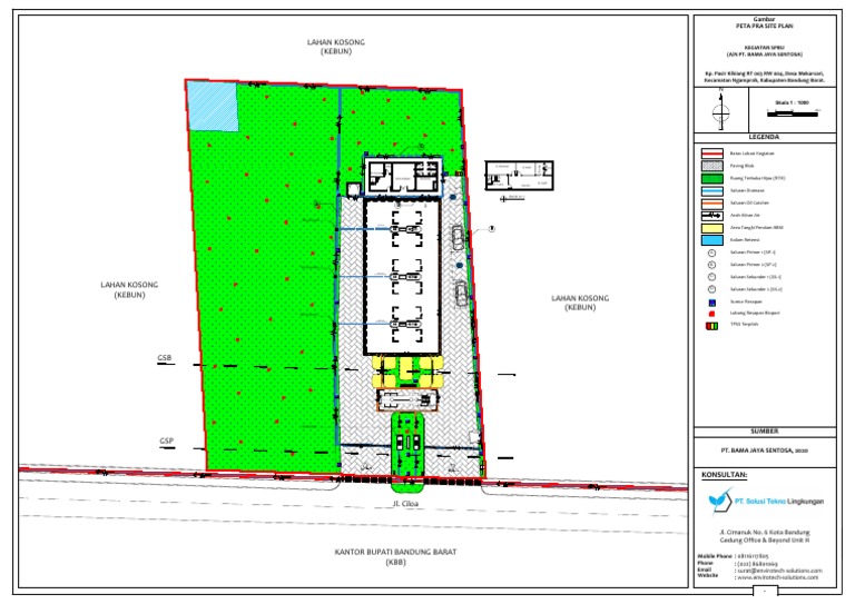 Peta Pra Site Plan Saluran | PDF