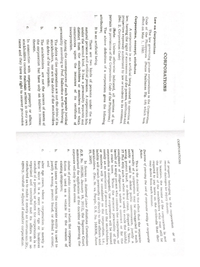 Corporation Code | PDF