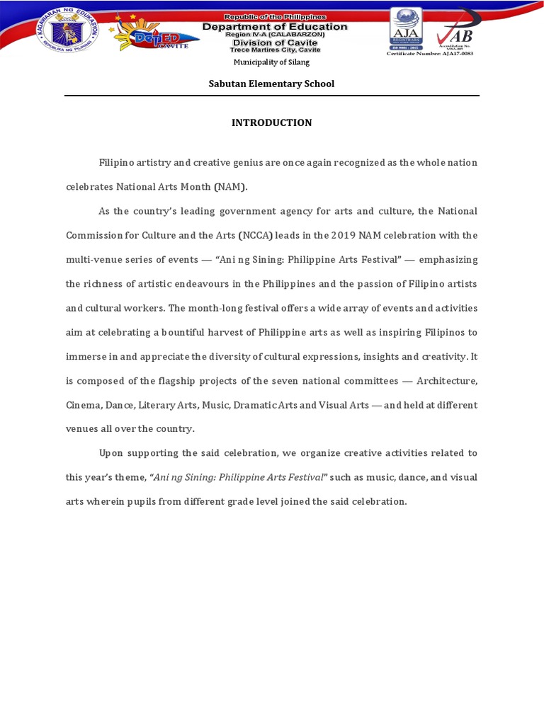 Ani NG Sining | PDF | Philippines | Entertainment (General)