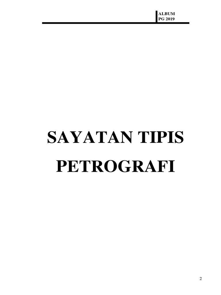 Sayatan Tipis Petrografi | PDF