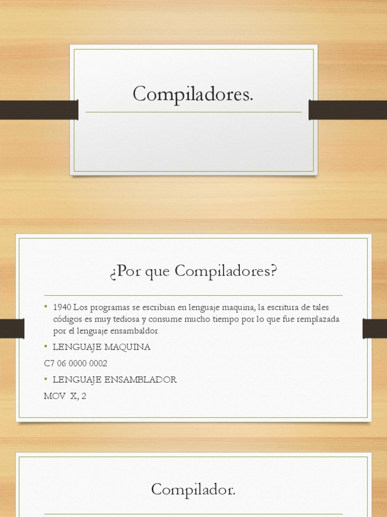 Introducción a Compiladores y su Función | PDF | Compilador ...