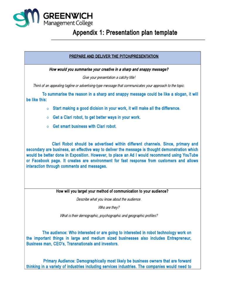 Appendix 1 Template (BSBCMM401-BSBCRT401) Task 1 | PDF | Question ...