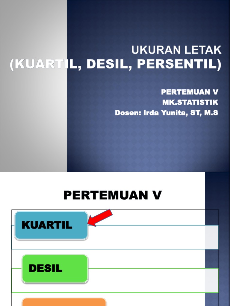 Kuartil, Desil, dan Persentil dalam Statistik | PDF