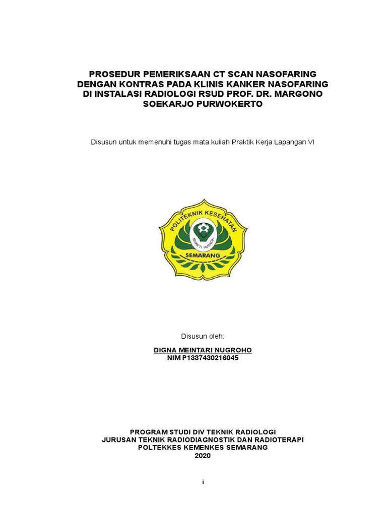 Prosedur CT Scan Nasofaring Kanker | PDF | Teknologi & Rekayasa