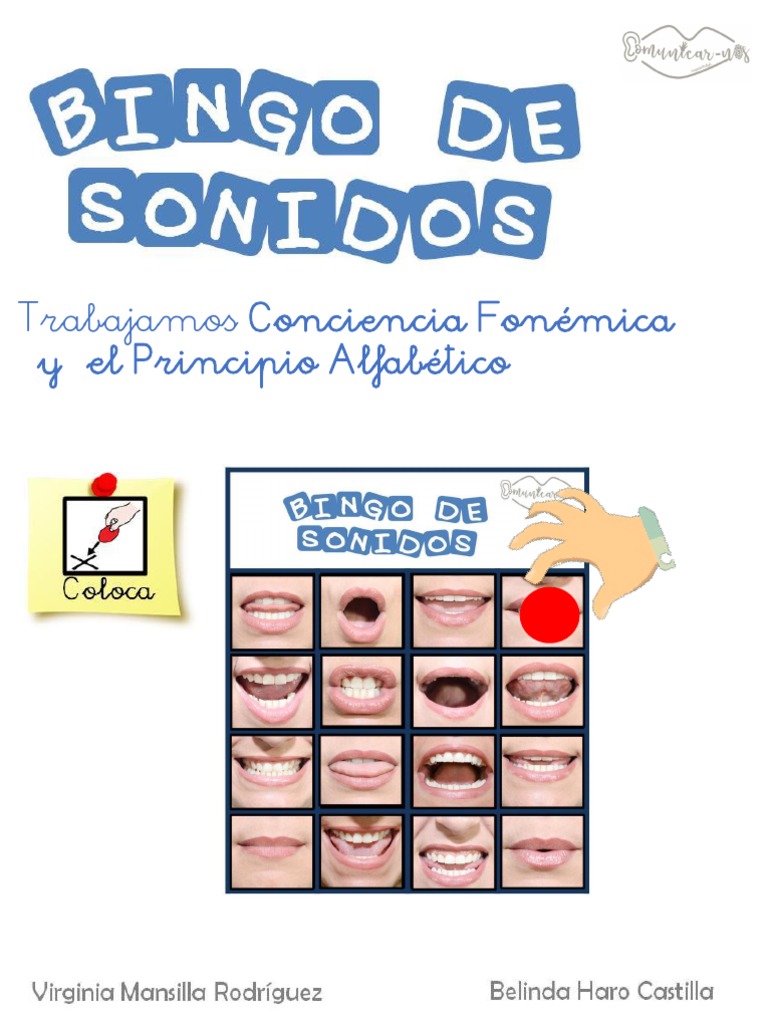 Principio Alfabetico-Conciencia Fonemica Bingos Sonidos | PDF | Ocio