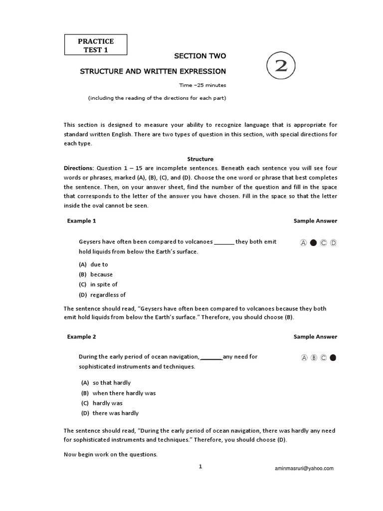 Structure 1 | PDF | Question | Phrase