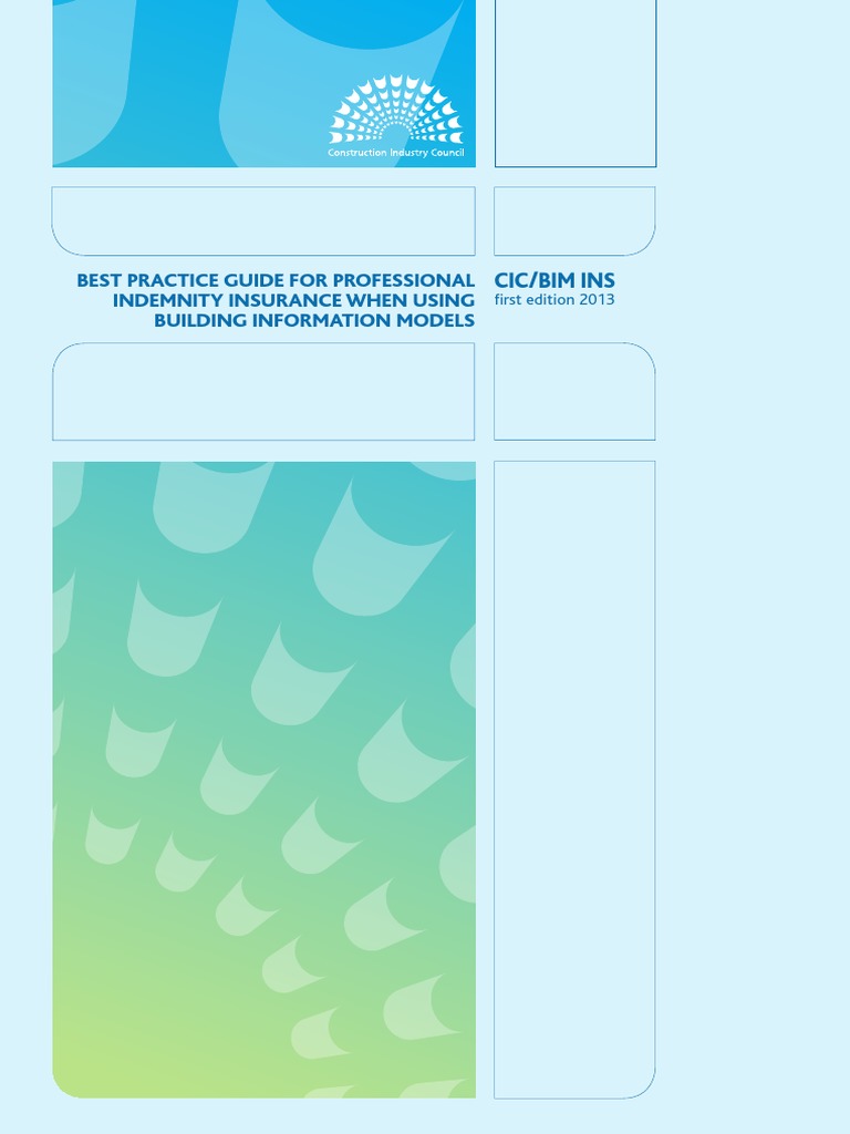 Best Practice Guide For Professional Indemnity Insurance When Using Bim ...