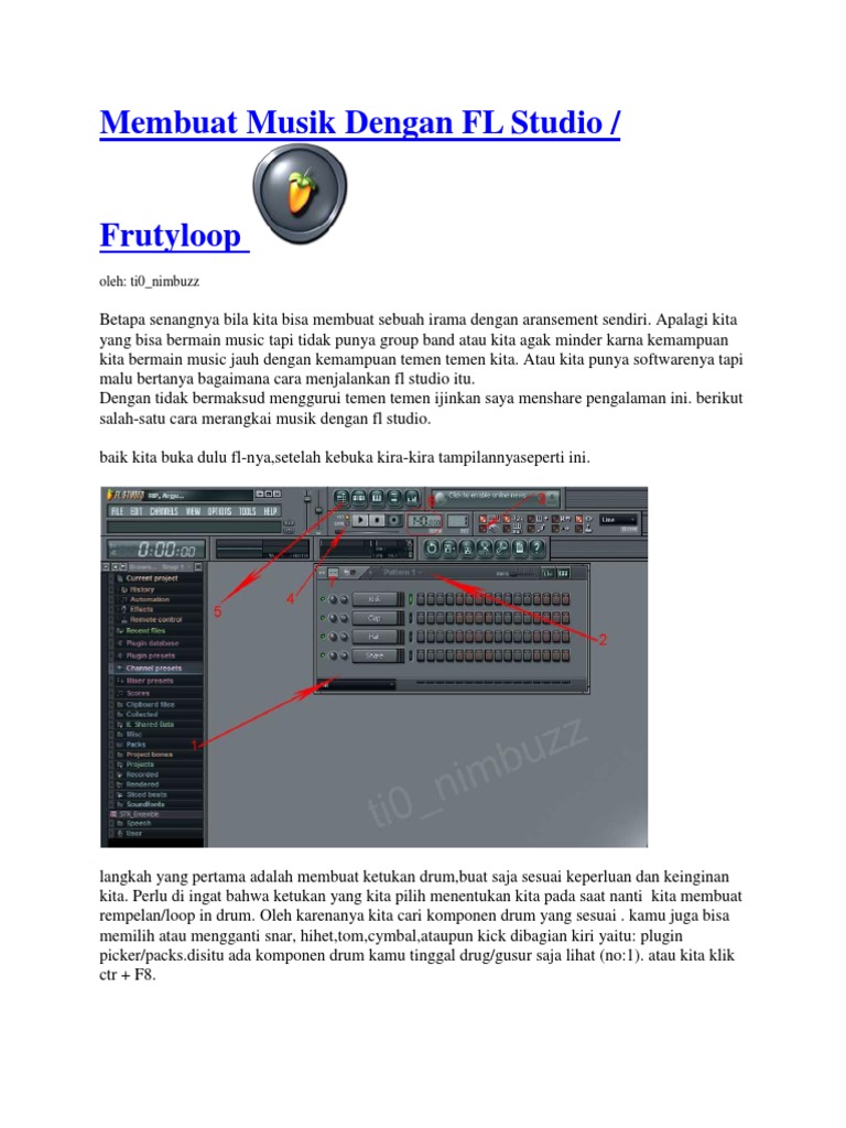 Panduan FL Studio untuk Pemula | PDF | Kajian Bahasa Asing | Seni