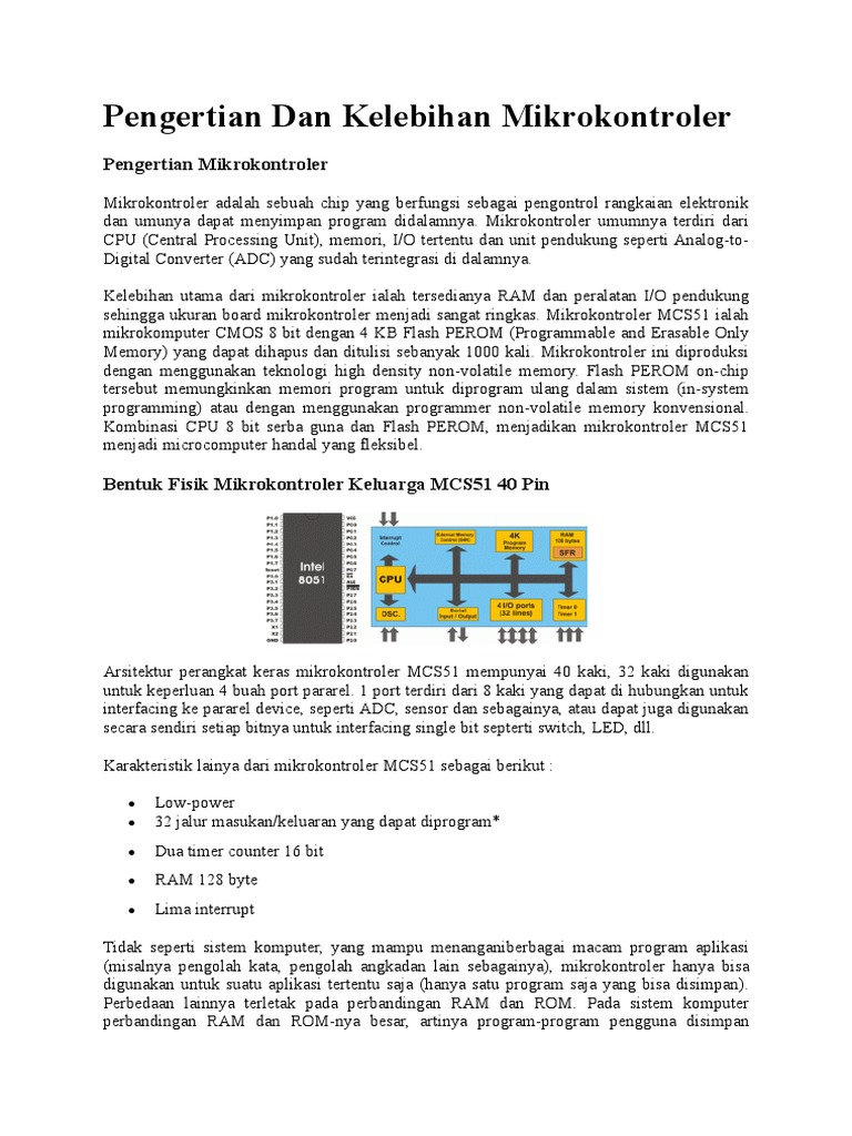 Sistem MIKROKONTROLLER | PDF