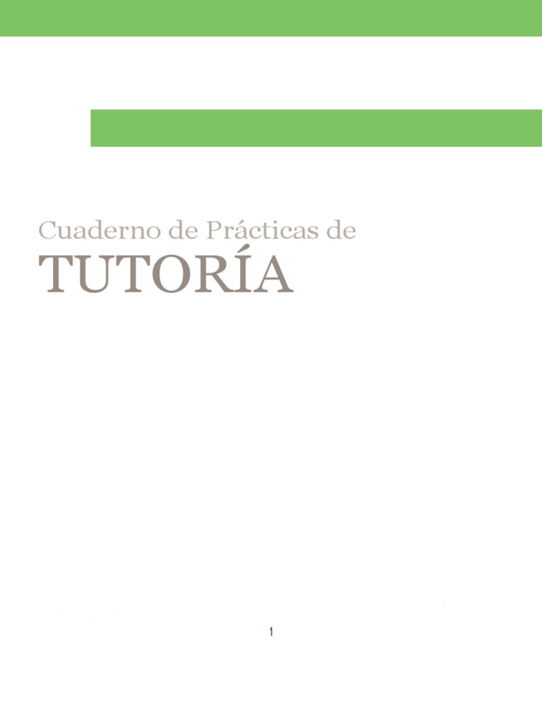Cuaderno de Practicas - Tutorias | PDF | Prueba (evaluación) | Derechos ...