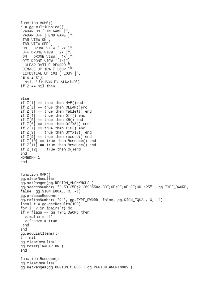 MapHack Mobile Legend | PDF