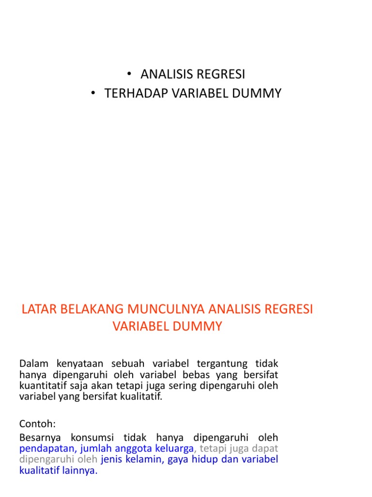 Analisis-Regresi-Variabel-Dummy1 | PDF
