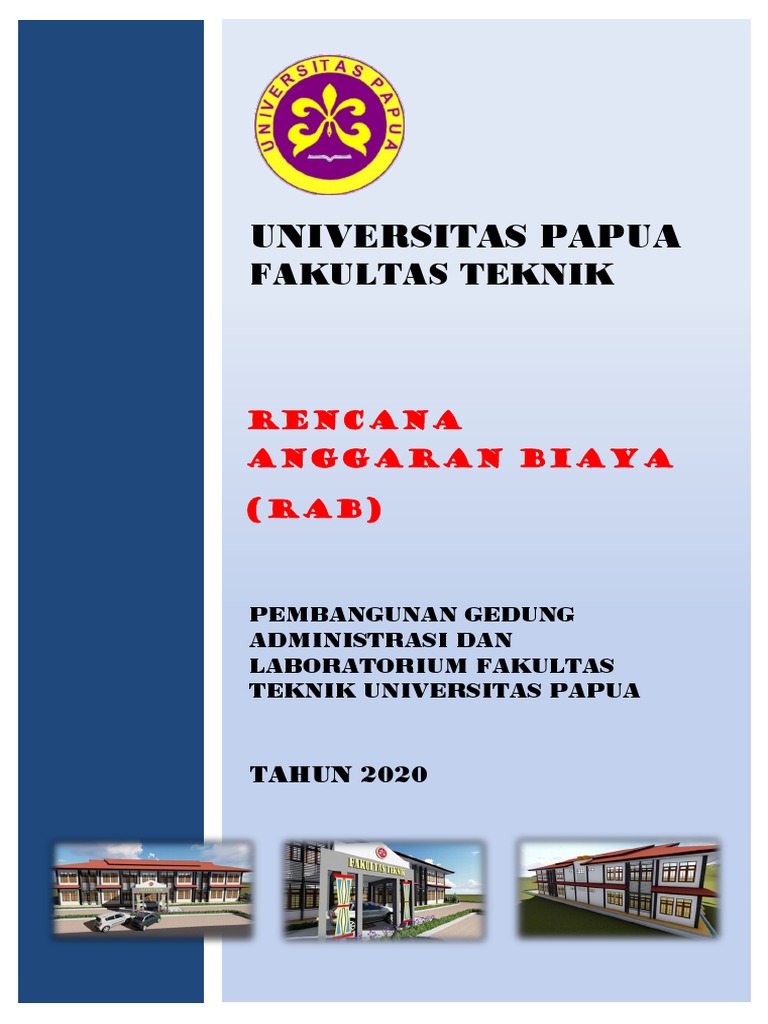 Rencana Pemb Gedung Admin & Lab Fak Teknik UNIPA | PDF
