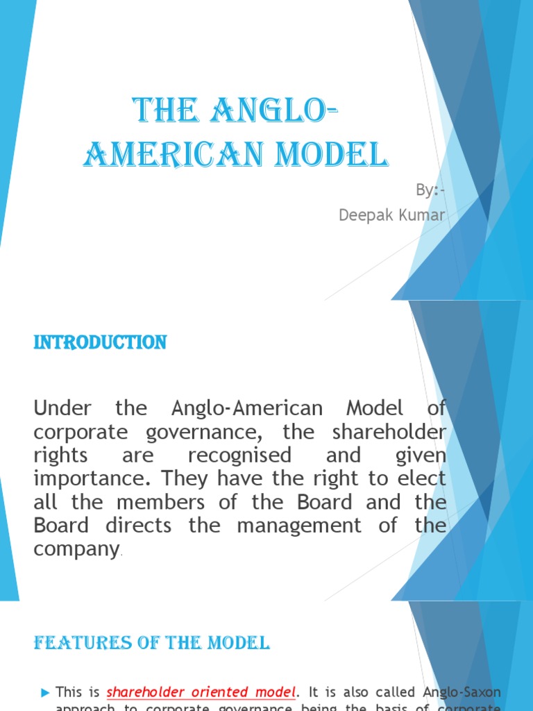 Anglo-American Model | PDF
