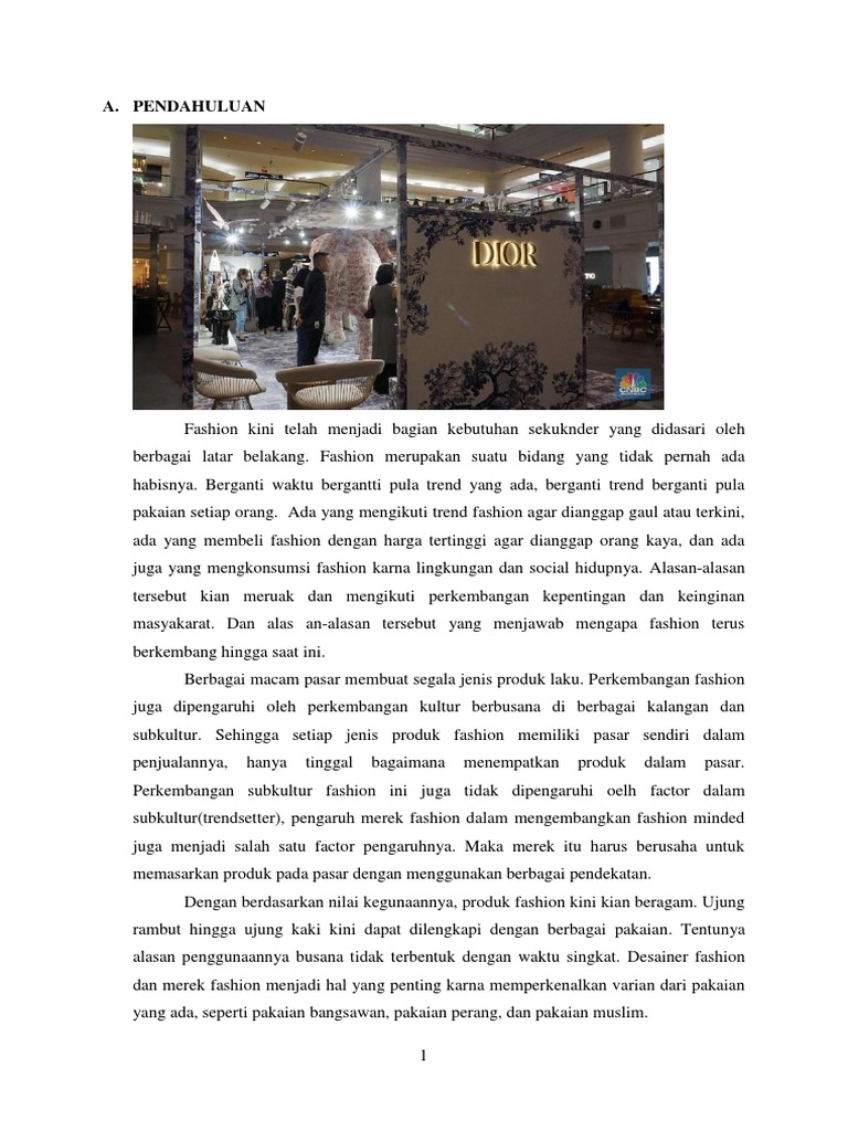 ANALISIS SWOT DIOR | PDF