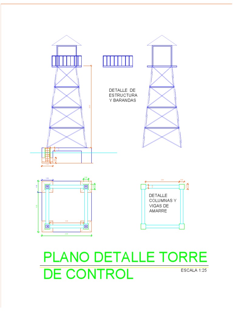 Plano Detalle Torre de Control | PDF