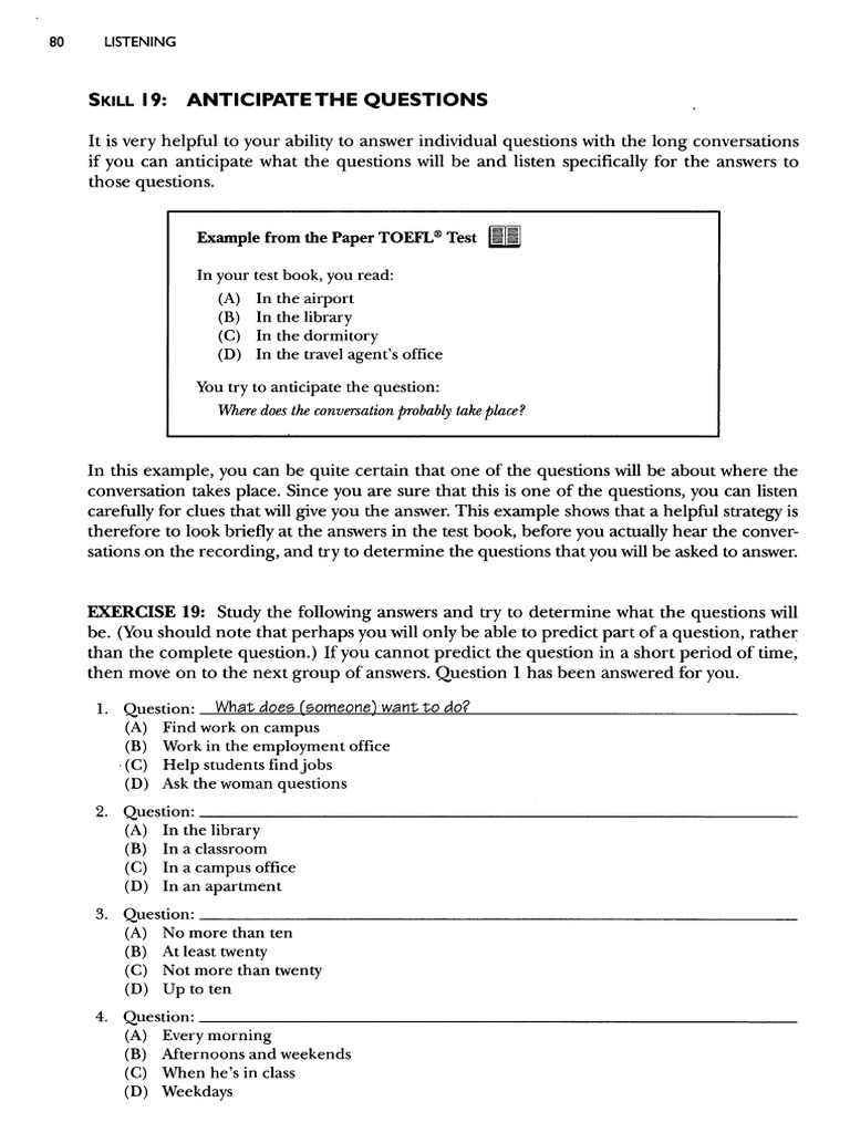 TOEFL Book 4 | PDF