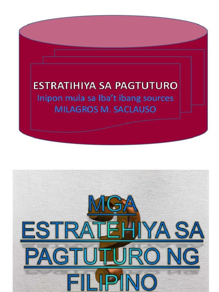 Estratehiya Sa Pagtuturo | PDF