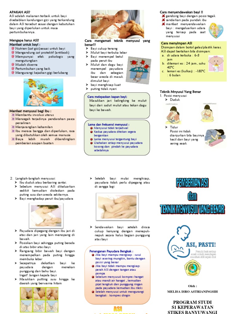 Leaflet Pemberian Asi | PDF