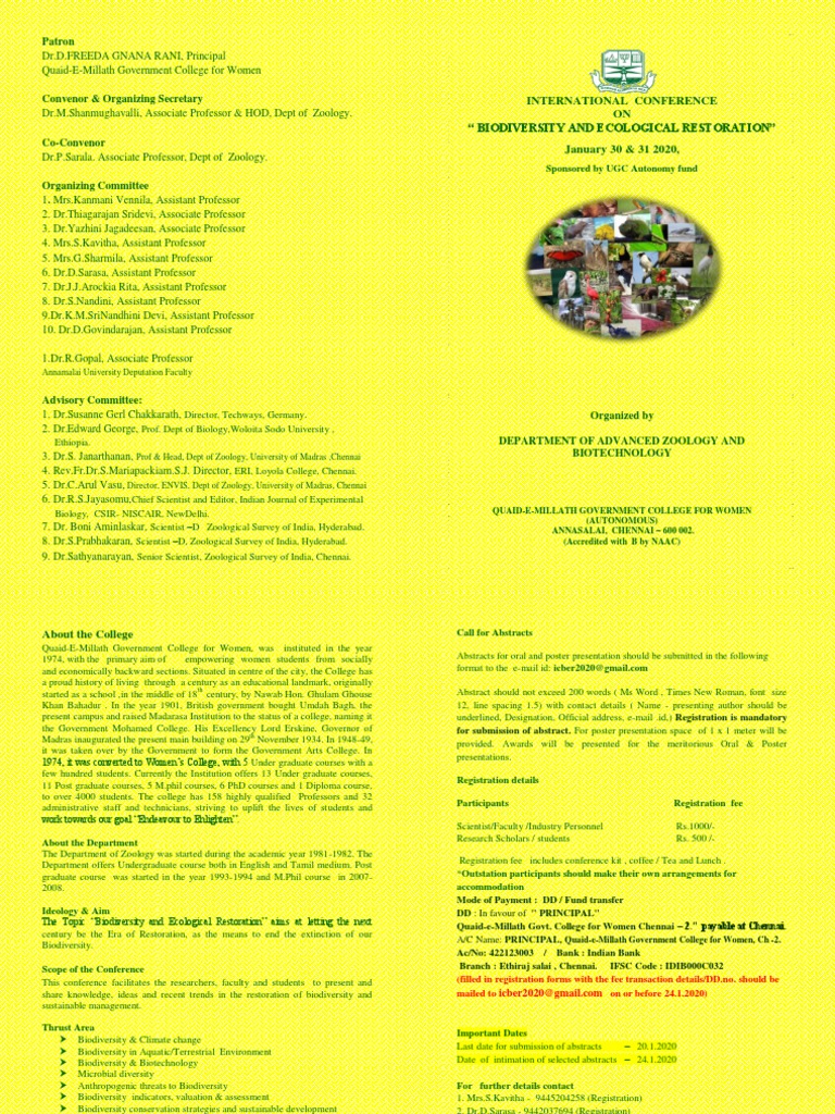 International Conference - ICBER2020-Brochure | PDF