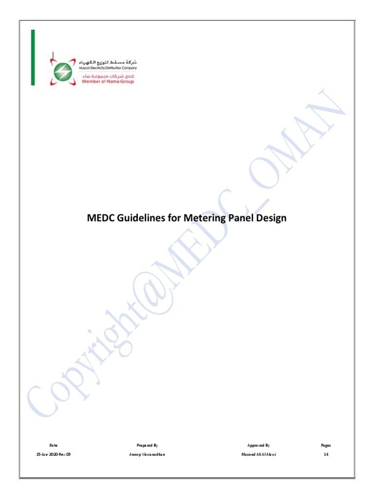 Metering Panel Design Guideline-Panel Builders-V01 | PDF
