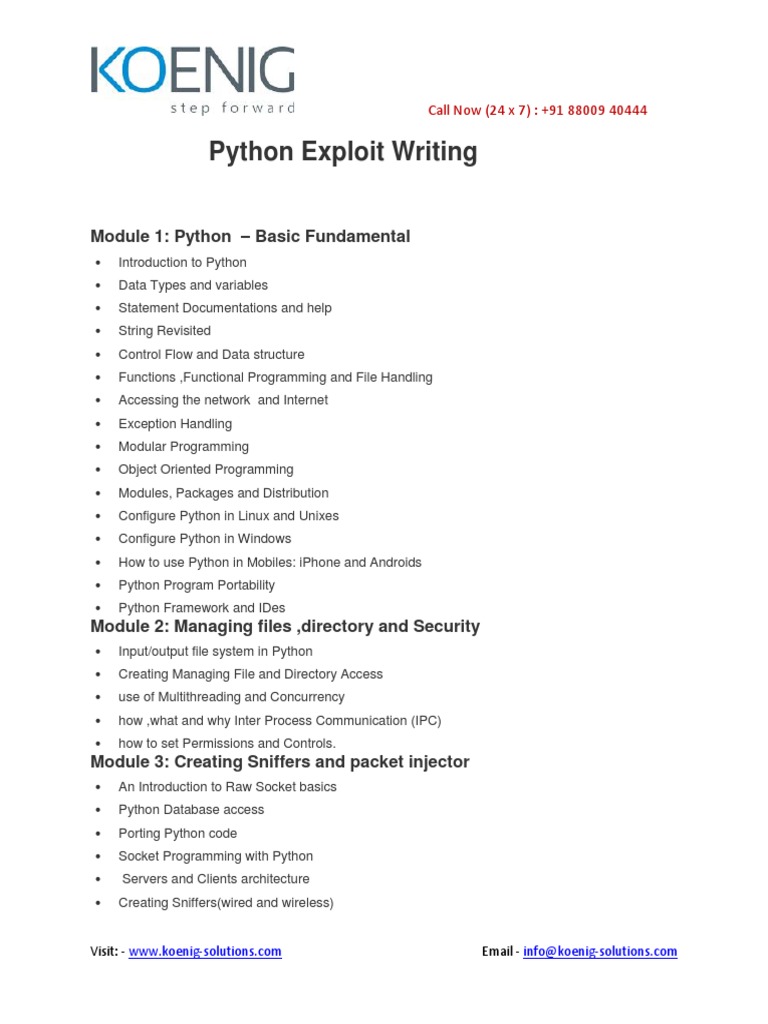 Exploit Writing With Python | PDF
