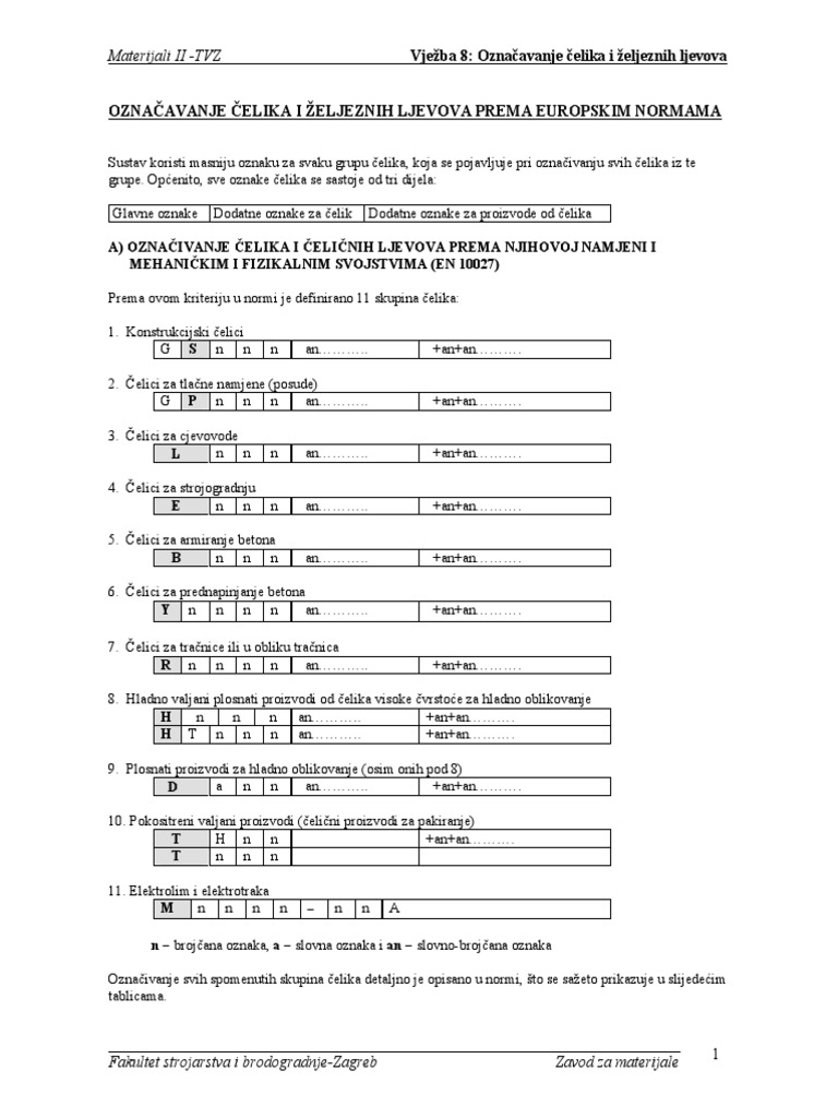 Oznacavanje Celika Prema EN PDF | PDF