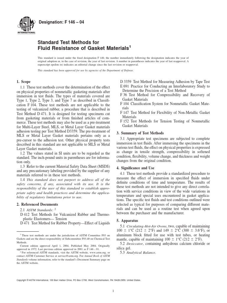 Astm F 146 PDF | PDF