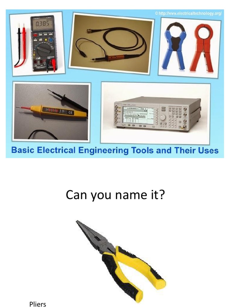 Basic Electrical Engineering Tools and Their Uses | PDF