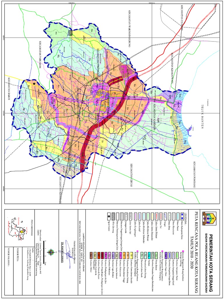 Peta Pola Ruang RTRW Kota Serang PDF | PDF
