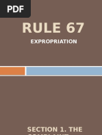 Rule 67 Expropriation | PDF | Just Compensation | Eminent Domain
